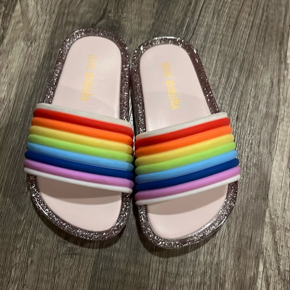 mini minisha | Shoes | Mini Minisha Little Girls Rainbow Jelly Slide ...